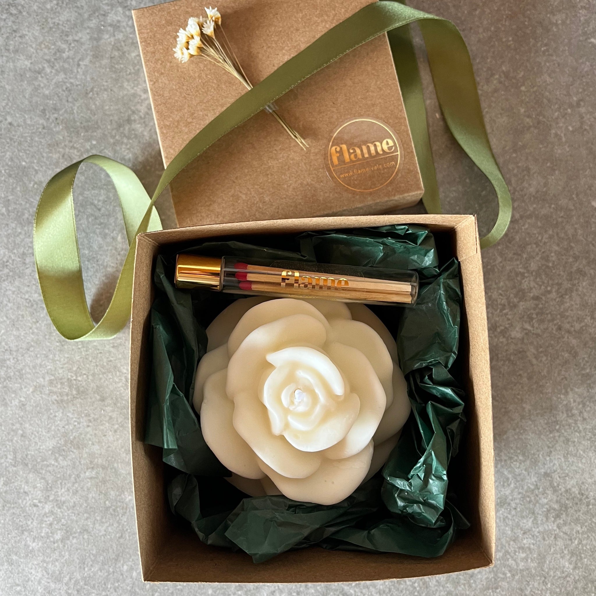 Vela Aromática Rosa – flame-vela